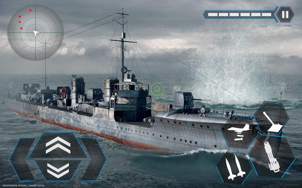 Navy Game UI UX HUD | Muhammad Usman Kai (Game Designer)