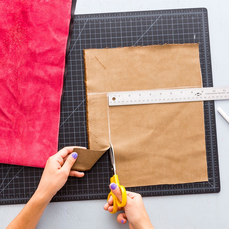Stay aware of Runway Trends With This DIY Suede Patch Bag