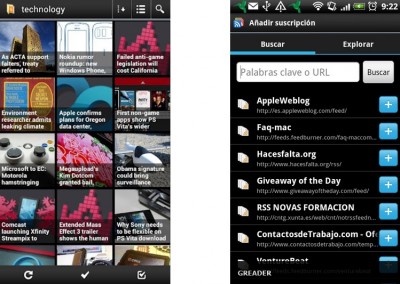 gReader, Información precisa desde tu Android