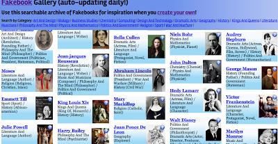 US History Teachers Blog: Fakebook Gallery & Project Ideas