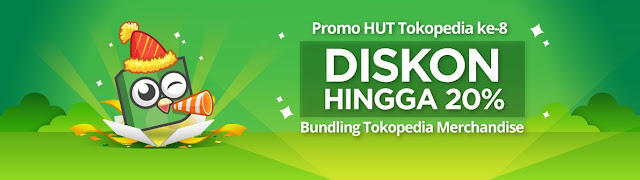 [Promotion Deals]: Tokopedia 8th Anniversary - Stevie Wong