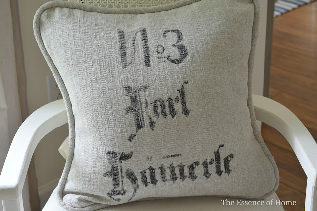 The Essence of Home: Authentic German Grain Sack Pillow