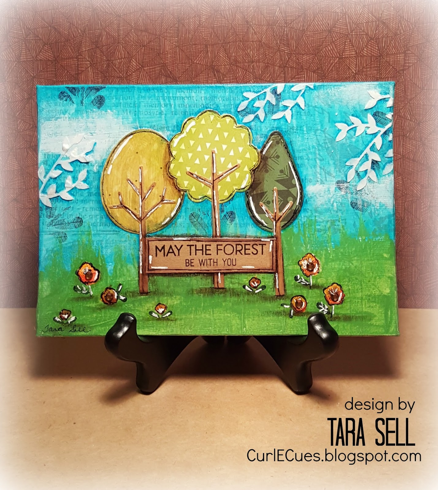 VIDEO: Mixed Media Canvas featuring MFT Tree-mendous Die-namics | Curl ...