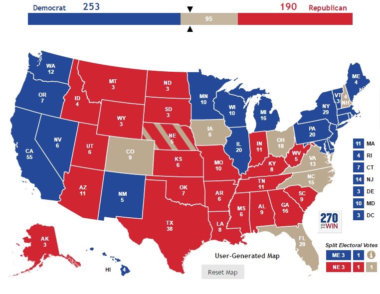 Battleground Maps Show Trump Starts General Election With Significant ...