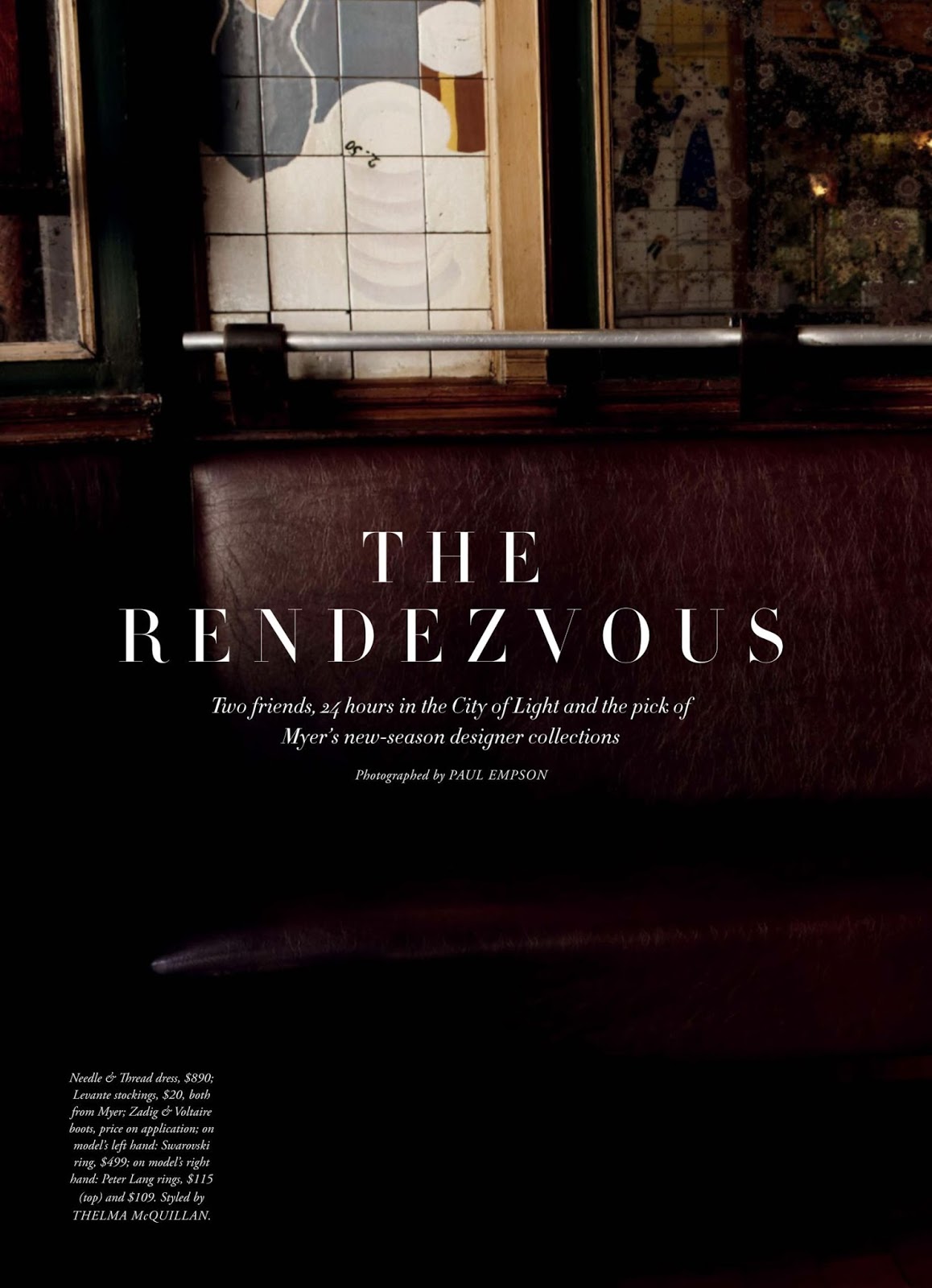 Dreaming of Dior: "The Rendezvous" by Paul Empson for Harper's Bazaar ...