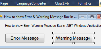 How to show Error & Warning Message Box in .NET | C# MessageBox.Show ...