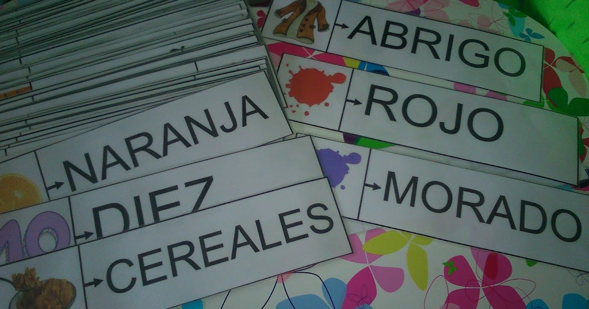 ESCRI-LECTURA, OTRA MIRADA: TARJETAS DE VOCABULARIO