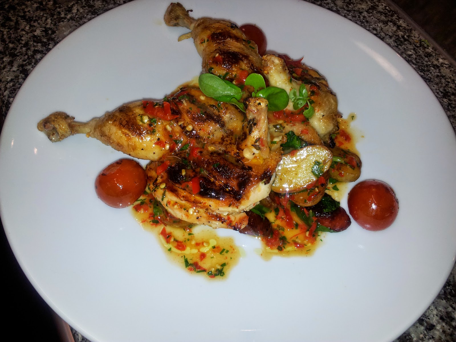 Food & pictures: Spatchcock poussin