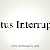 Coitus interruptus