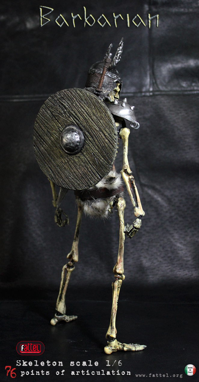 Action figure skeleton by Fattel: The Barbarian Skeleton