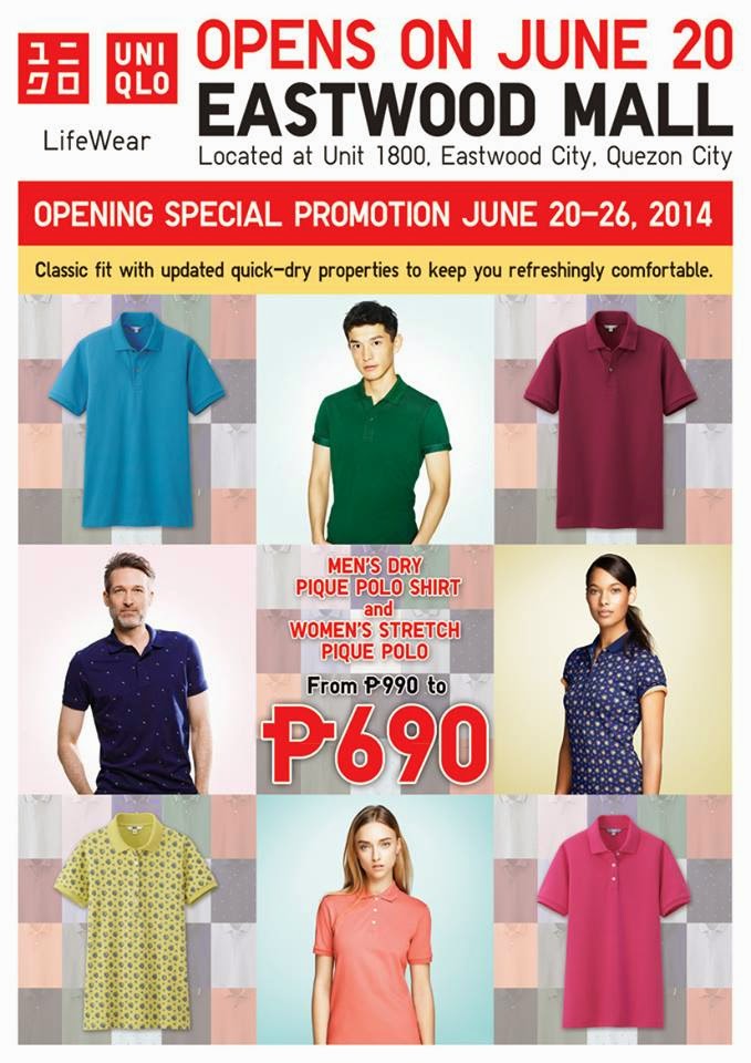 Manila Shopper: Uniqlo Store Opening Promo - Eastwood: June 2014