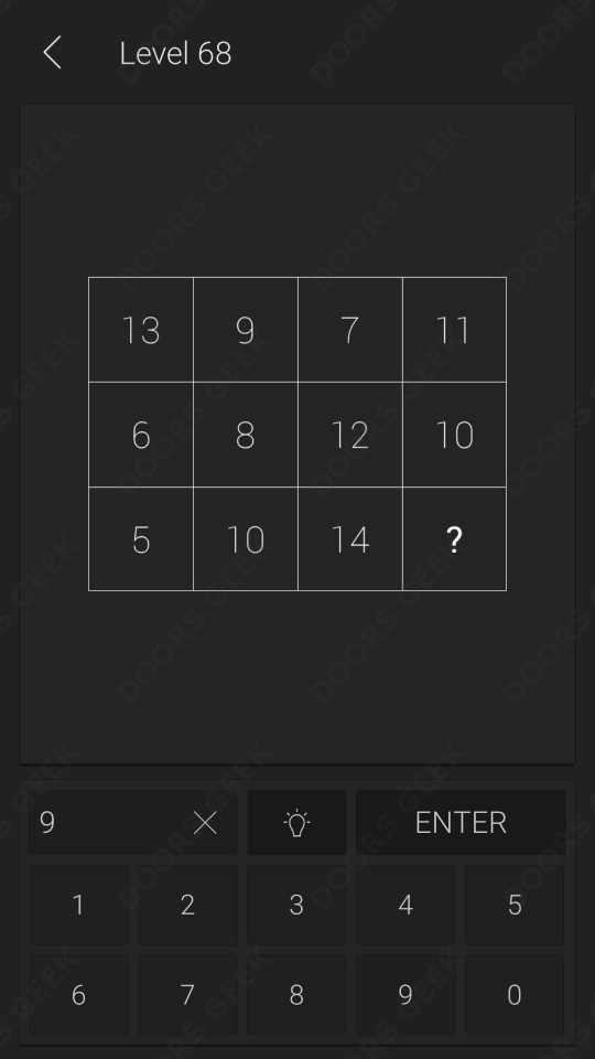 Math Level 68 Solution ~ Doors Geek