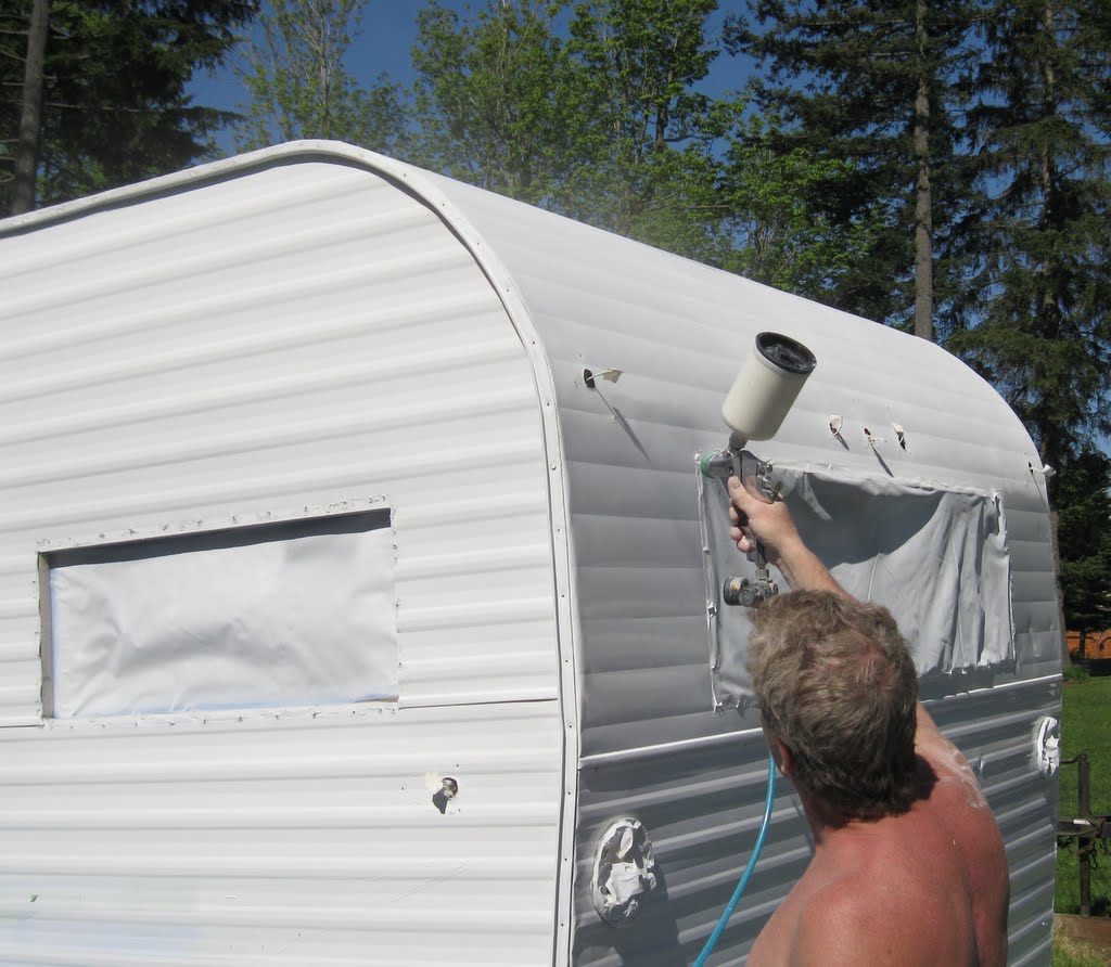 A Vintage Travel Trailer is Refurbished