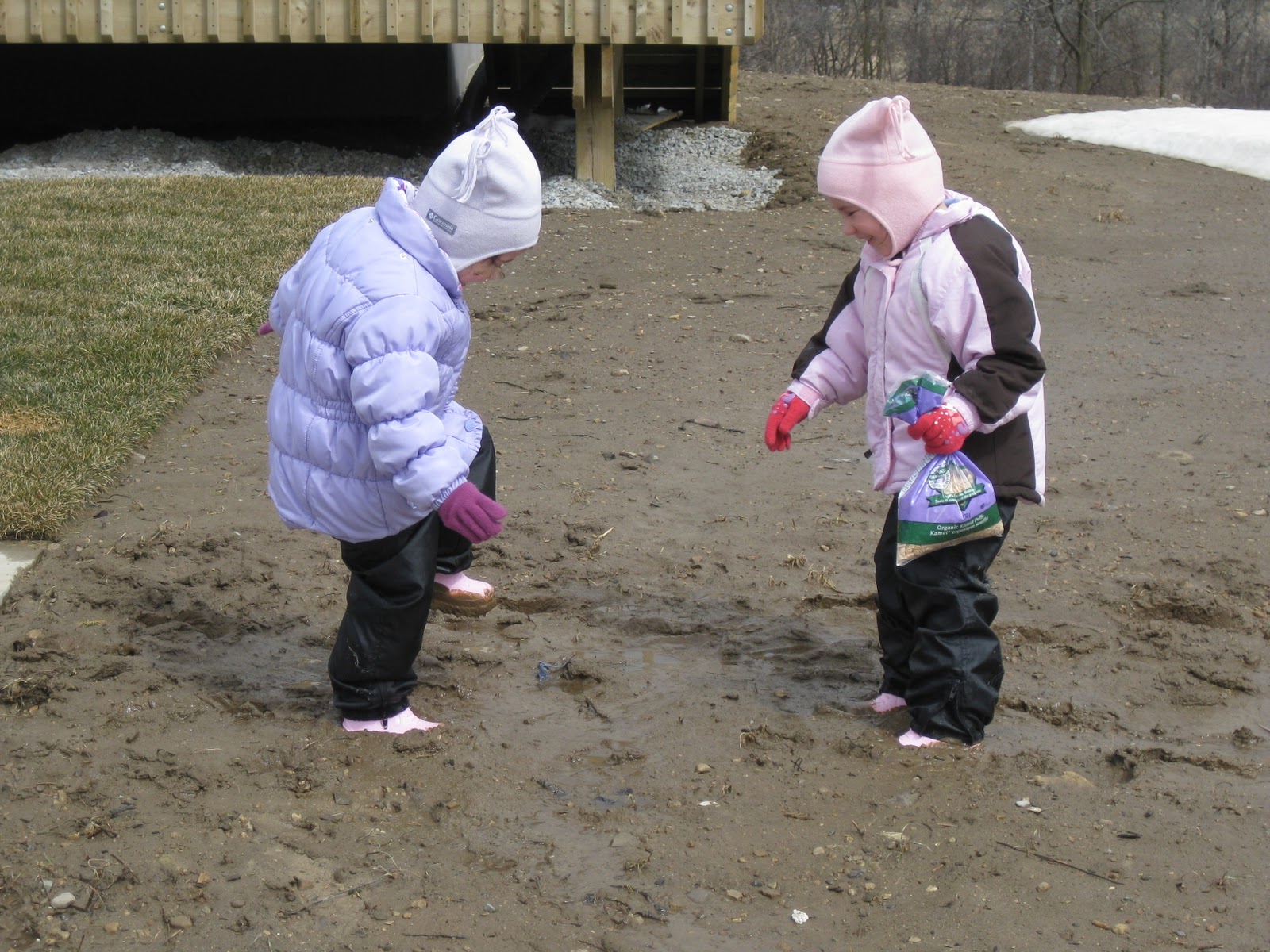 cabinfevermommy: Mud & Puddle Jumping