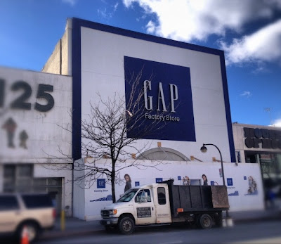 H A R L E M + B E S P O K E: ☞ INTRODUCING: Gap Signage Up on 125th