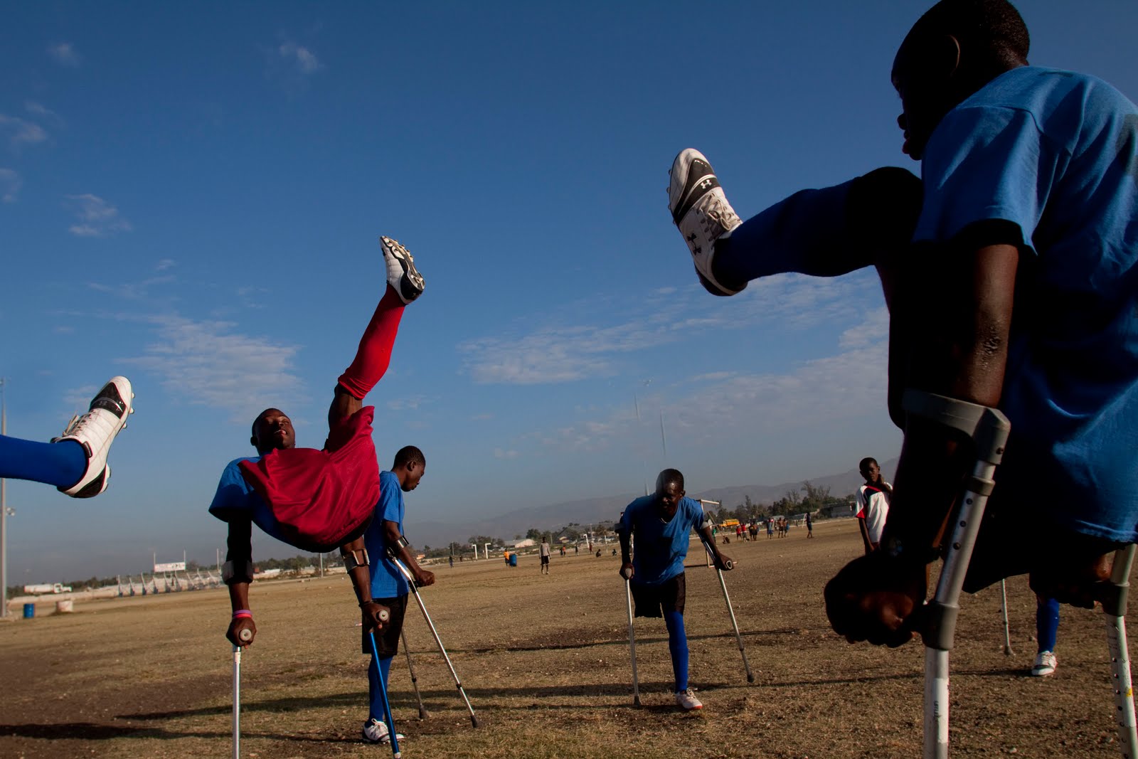 Photodocumentary by Les Stone: Disabled Football