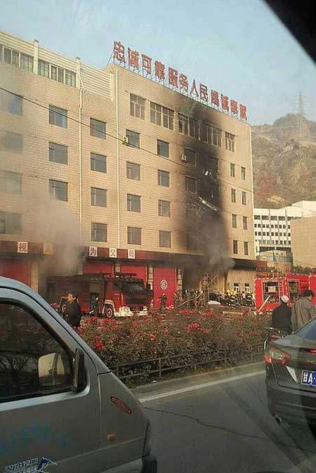 Nothing To Do With Arbroath: Chinese fire station gutted by blaze