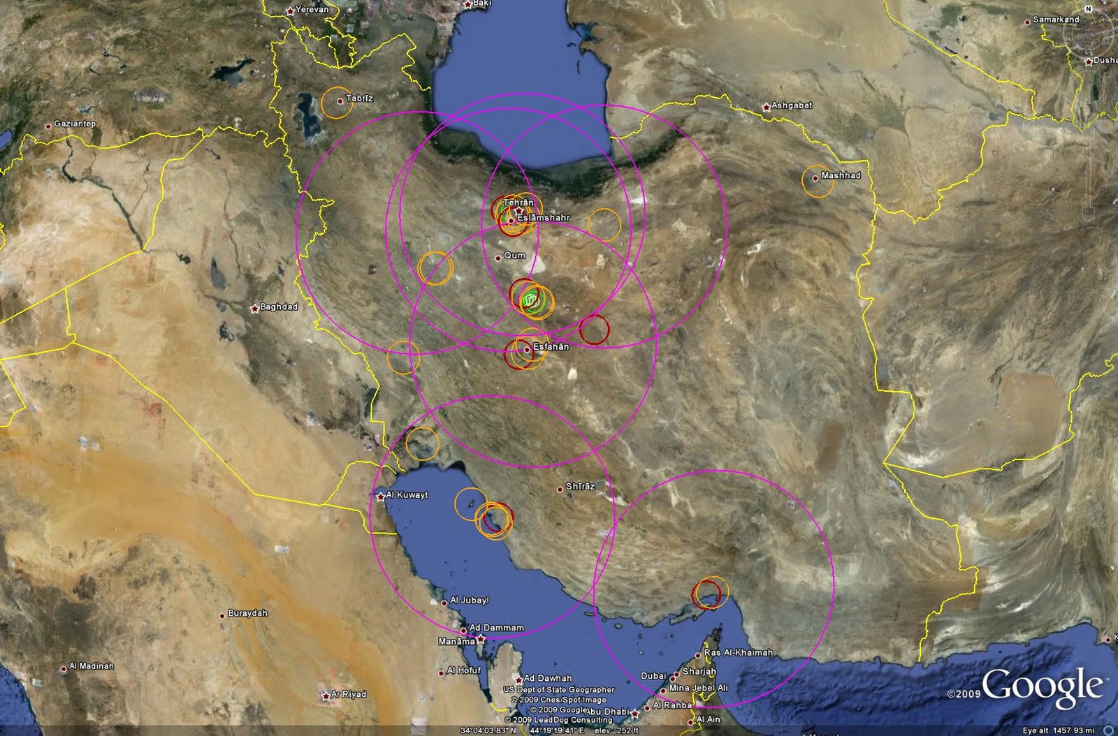 Iran's SAM Coverage