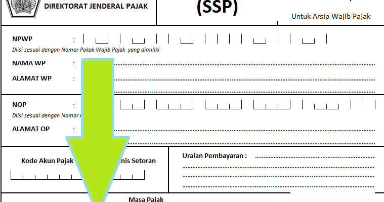 Aplikasi Surat Setoran Pajak (SSP) Terbaru 2016 Untuk Pajak BOS Format ...