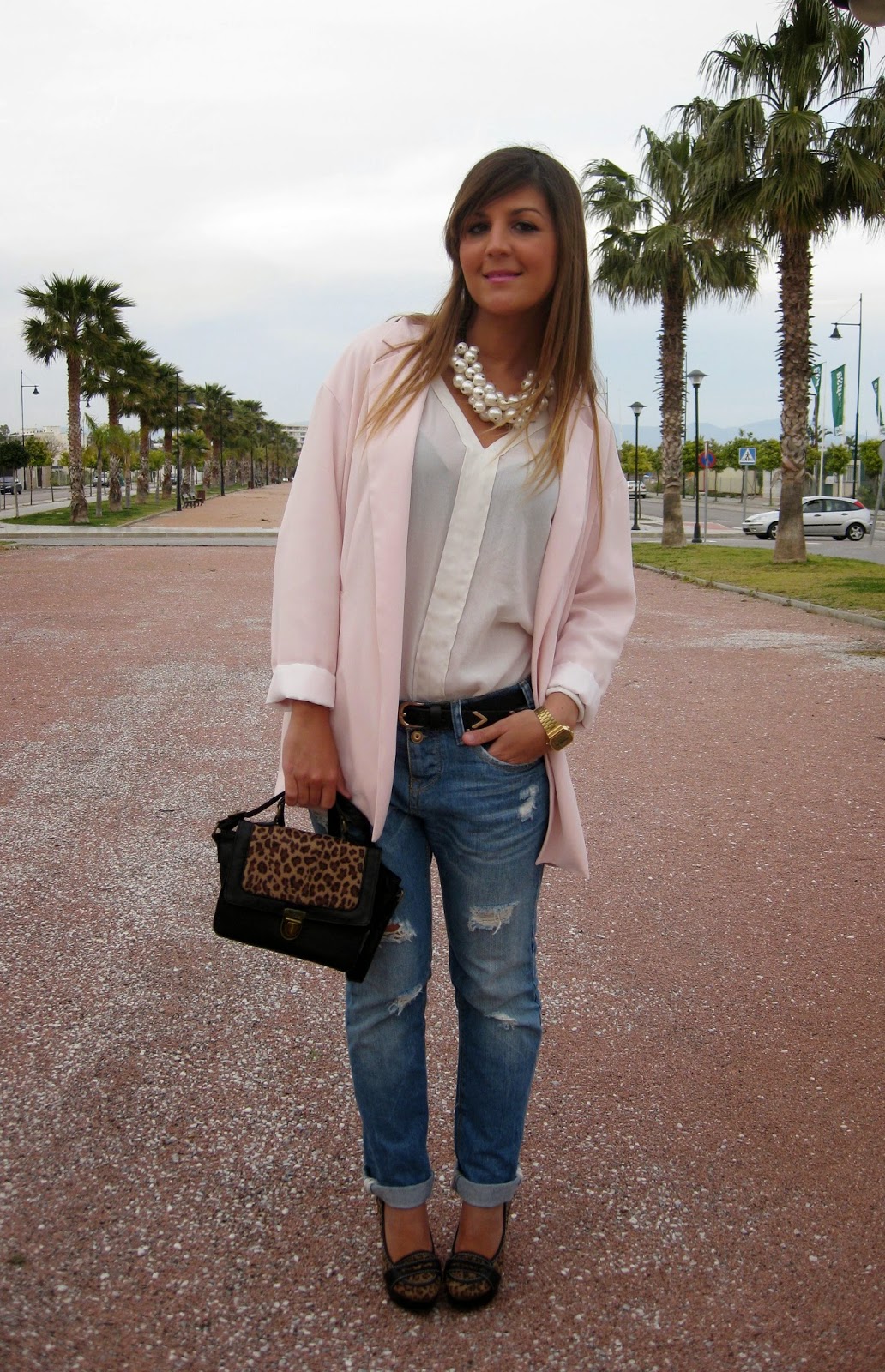 NOTHING TO WEAR BY JESS : BLAZER ROSA PASTEL STRADIVARIUS