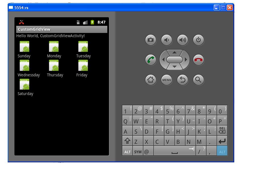 Custom Grid View In Androidgrid View With Icons And Textgridview Example In Android