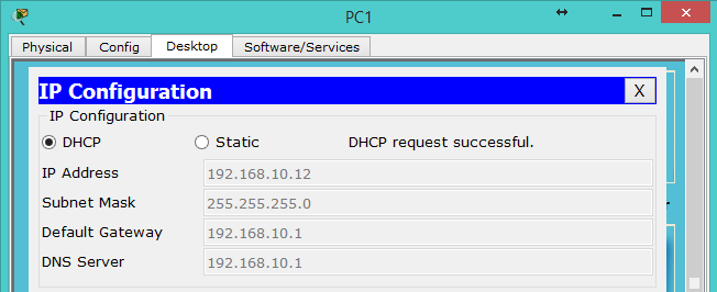 Gan~San: Konfigurasi DHCP Server di Router Cisco Packet Tracer