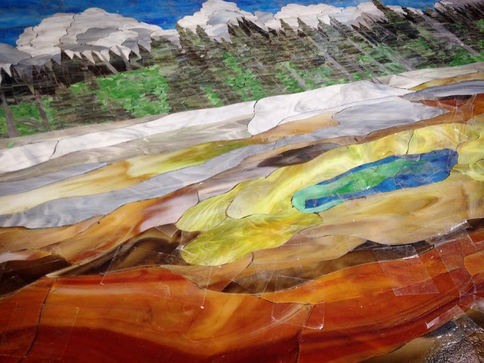 Kasia Polkowska Art: Yellowstone - Chromatic Spring Mosaic