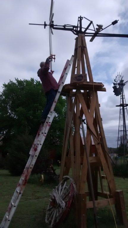 The Haigler Blog: PIPE RAYMOND WINDMILL ADDED TO HAIGLER MUSEUM GROUNDS