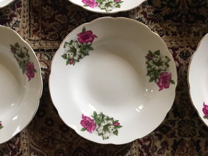 Ezany Galleria...: FOR SALE : PINGGAN LAUK DAN PINGGAN MAKAN BUNGA KANGKUNG