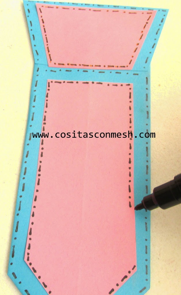 Cómo hacer una corbata de papel DIY ~ cositasconmesh