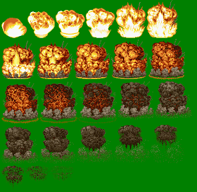 Explosion Sprite Metal Slug