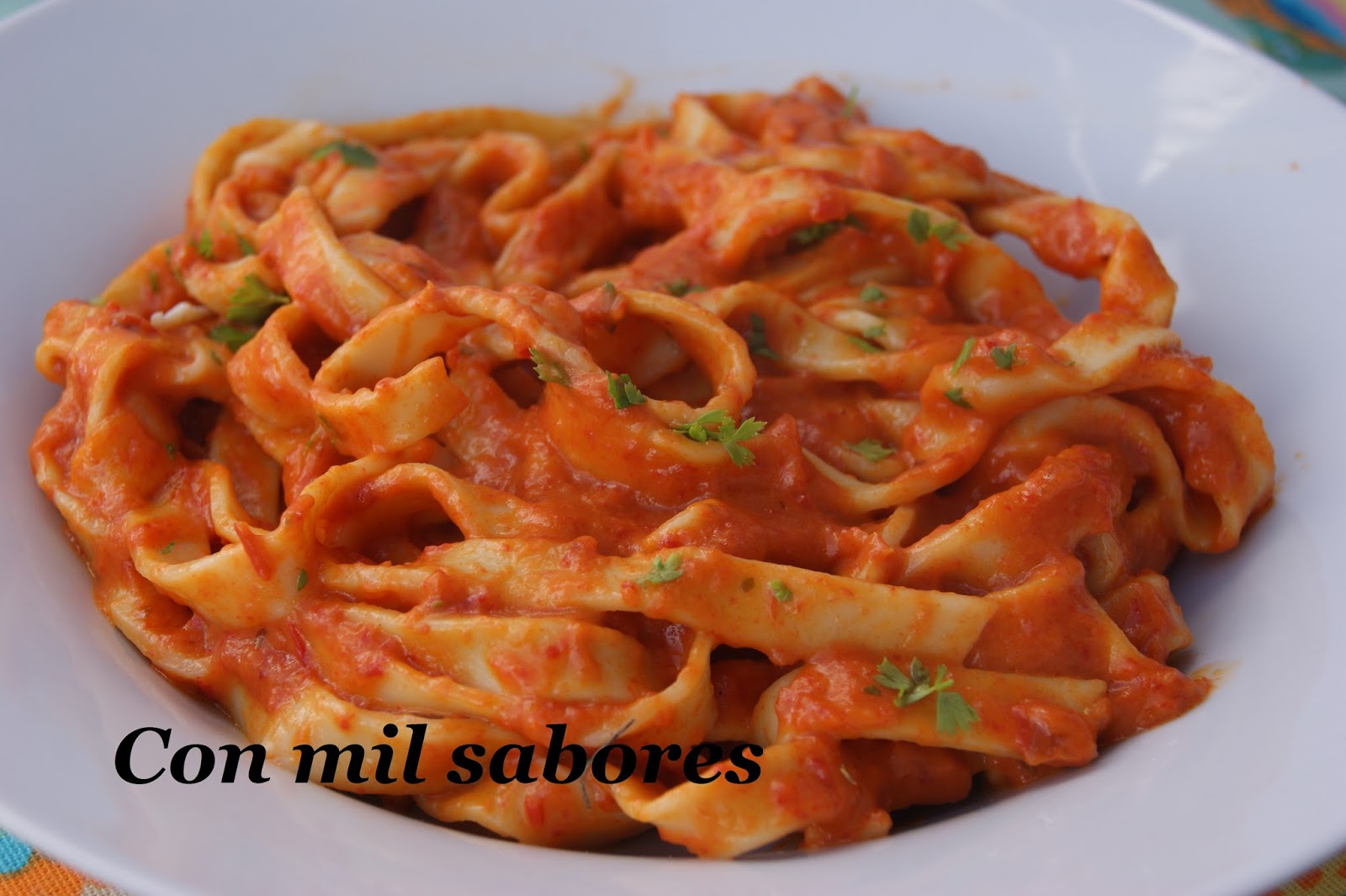 Con mil sabores: PASTA CON TOMATE PICANTE