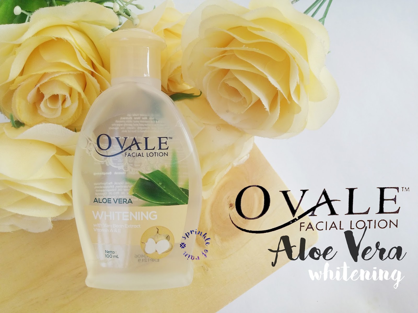 [REVIEW] Ovale Facial Lotion - Aloe Vera Whitening - Sprinkle of Rain