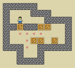 Sokoban: Sokoban lessons - Six boxes (with rooms)