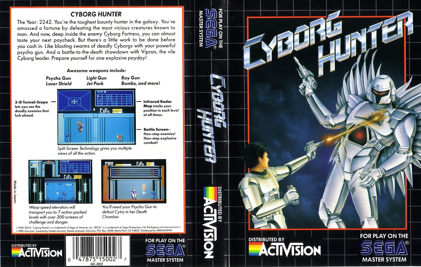 [AÇÃO GAMES 015] CYBORG HUNTER (Master System, 1988) [#221]