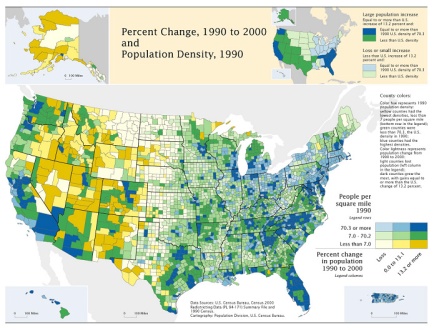 Atlas Guide to Unknown Maps: Bivariate Choropleth Map