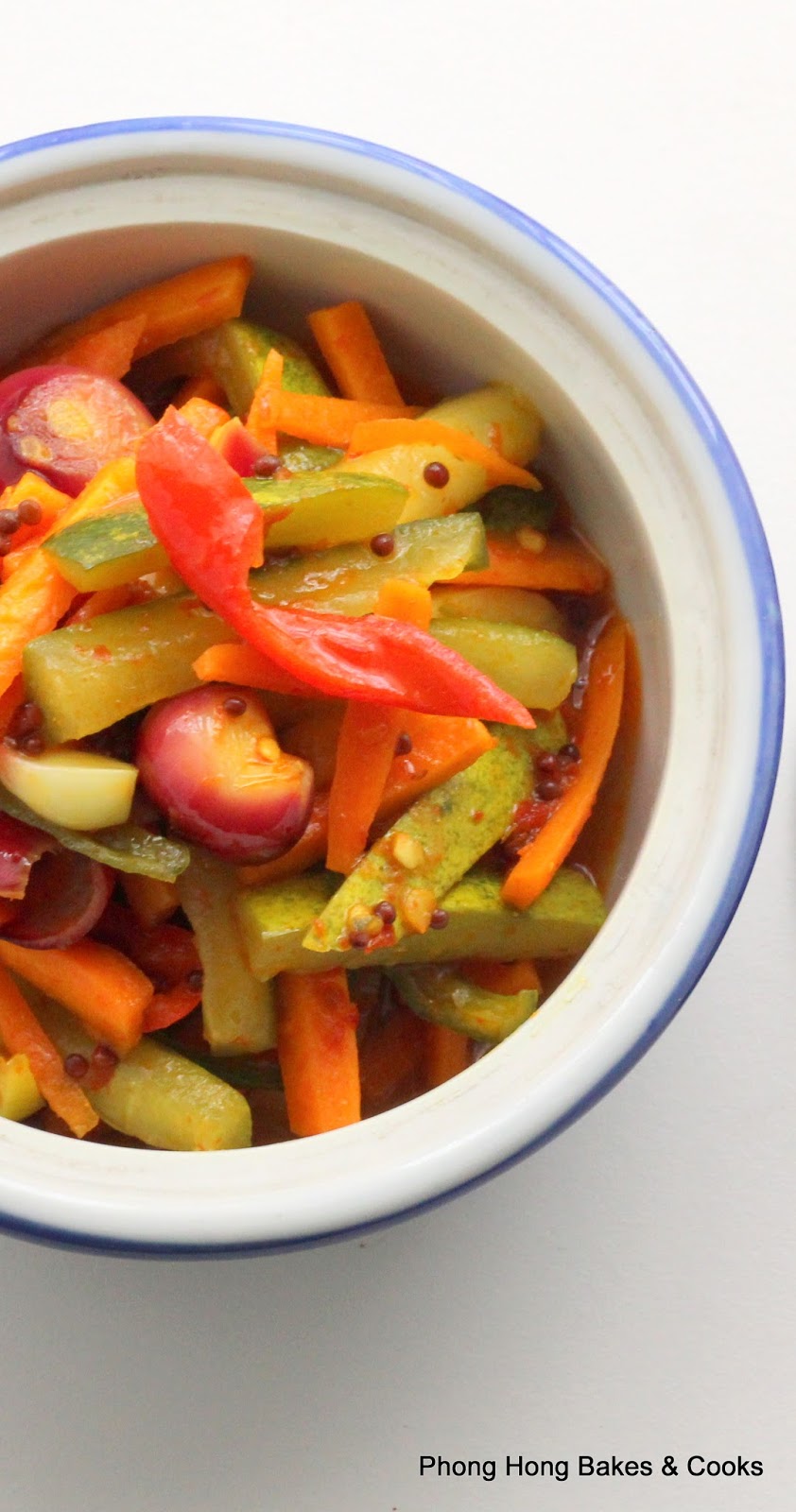 PH the Malaysian Carnivore: Spicy Cucumber Acar (Acar Timun)