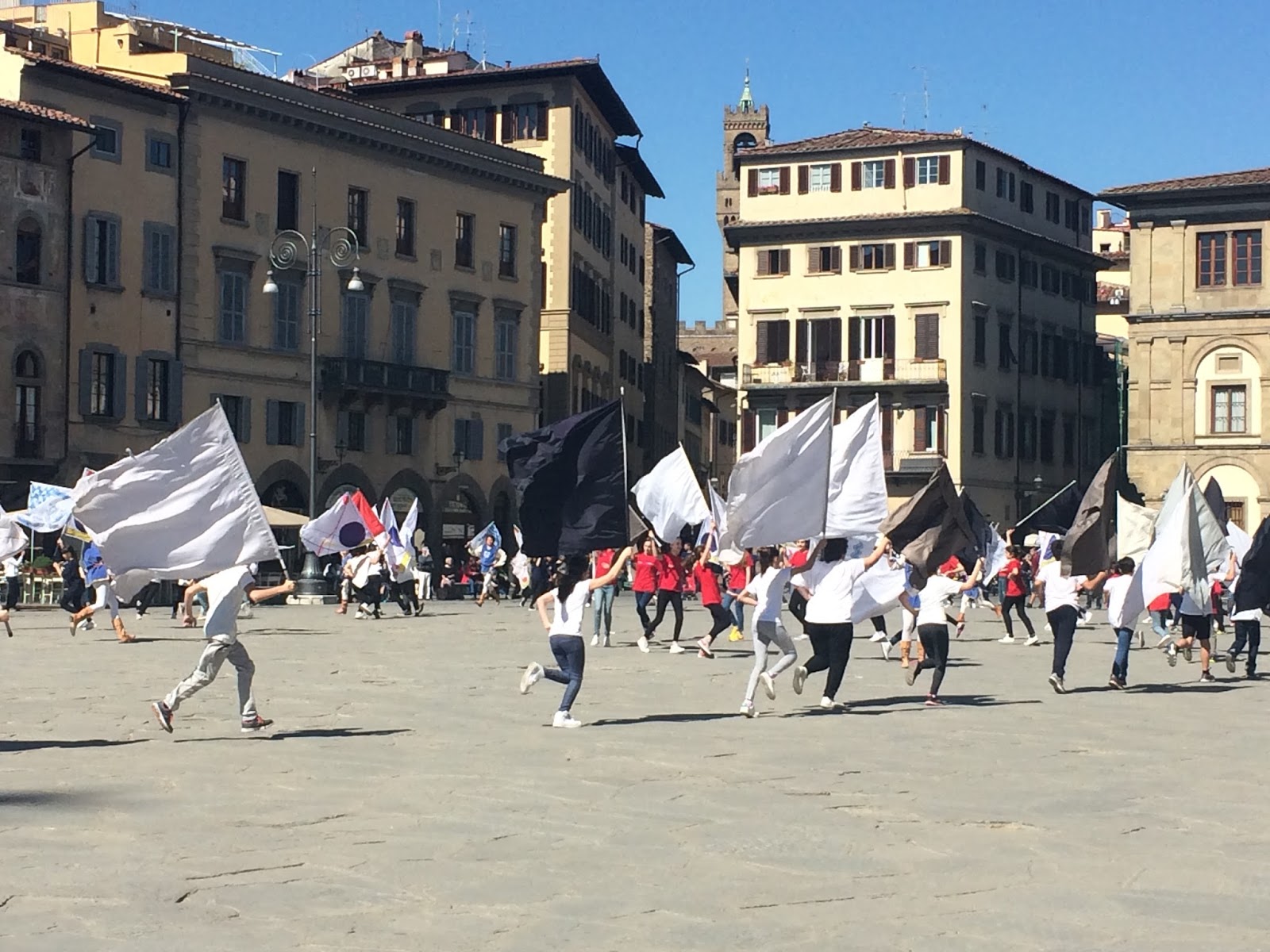 Flag throwing in Florence