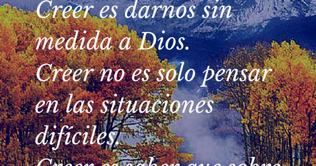 Pensando En Dios: Creer