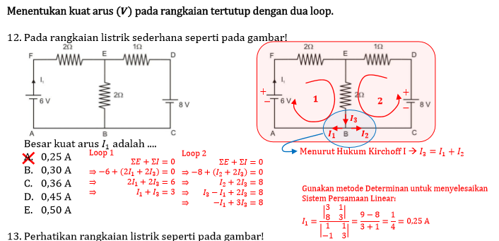 Contoh Soal Rangkaian Listrik 3 Loop