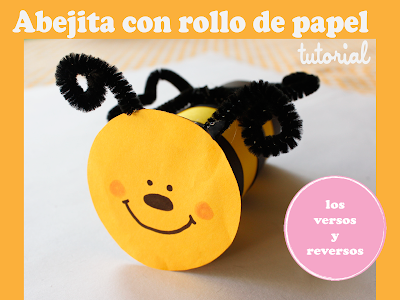 Abejita con rollo de papel - Los Versos y Reversos