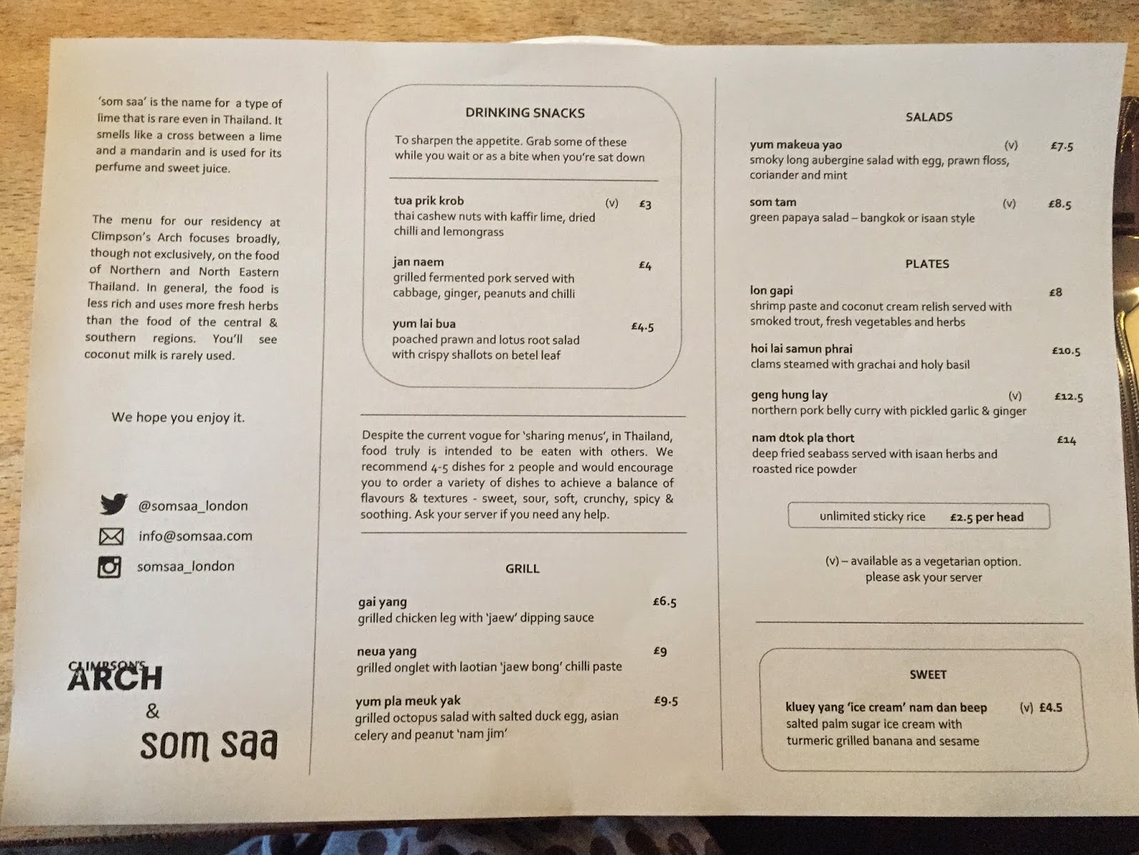 Bow Dream Nation: London Lifestyle Blog: RESTAURANT REVIEW: Som Saa at ...