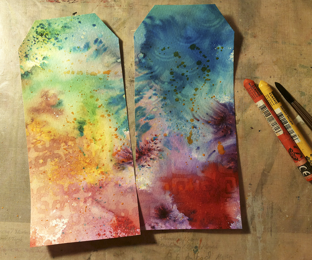 ARTplorations: WATERCOLOUR TAGS (with brushos) tutorial by Susanne