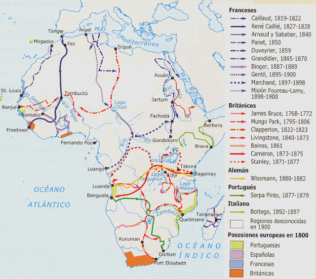 Imperialismo siglo XIX: Expediciones a África
