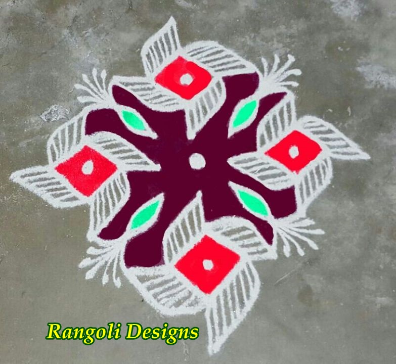 Dots Rangoli: Simple kolam designs with dots / easy rangoli / chukkala ...