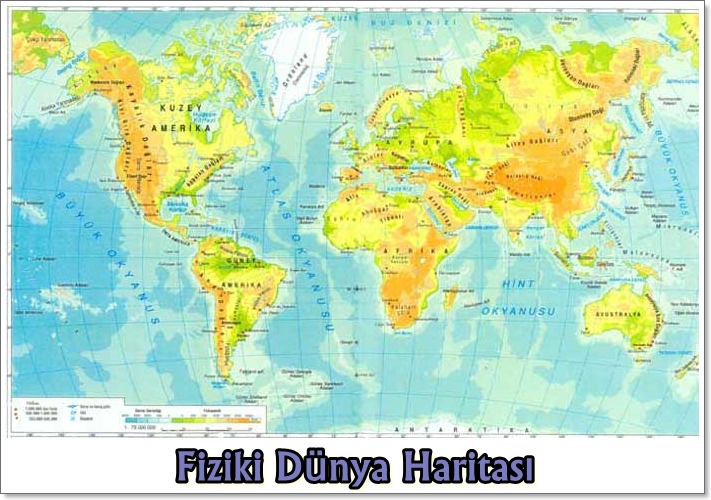 Ehil Kalem: Fiziki Dünya Haritası