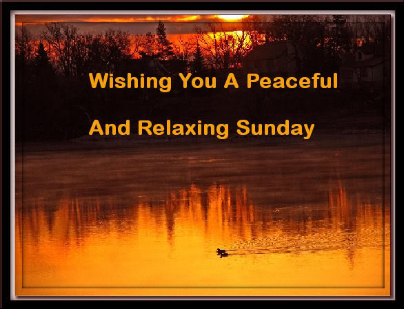 Wishing you all a peaceful and relaxing Sunday... ♥