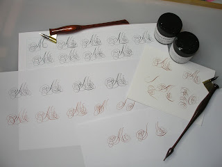 A Place To Flourish: Flourish Friday - Calligraphy Practice