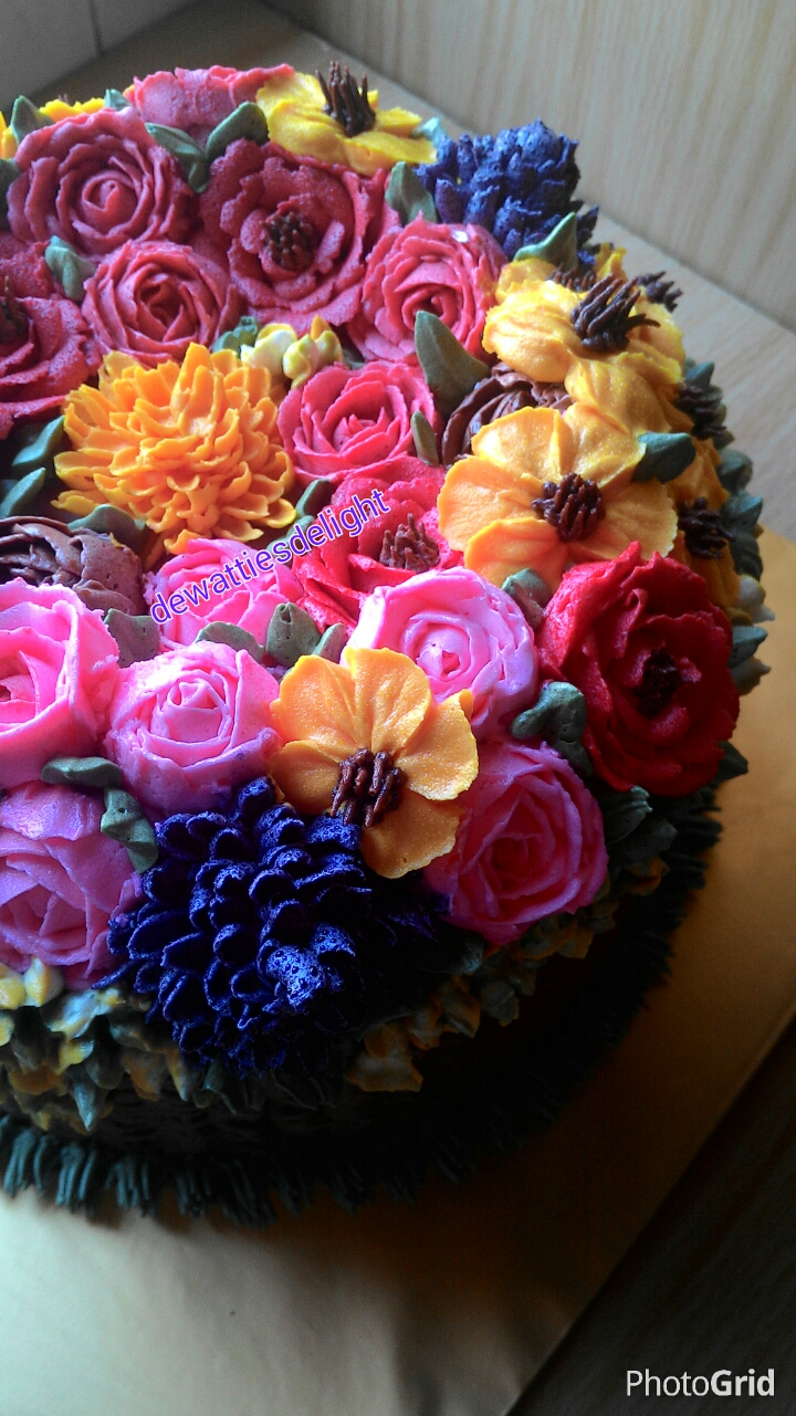 Wattie's HomeMade: Kek Bakul Bunga {Basket Of Flower Cake)