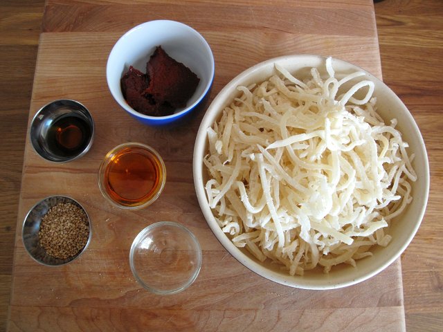 Bap Story: Stir Fried Dried Cuttlefish (Ojinguh Chae Bokkeum)